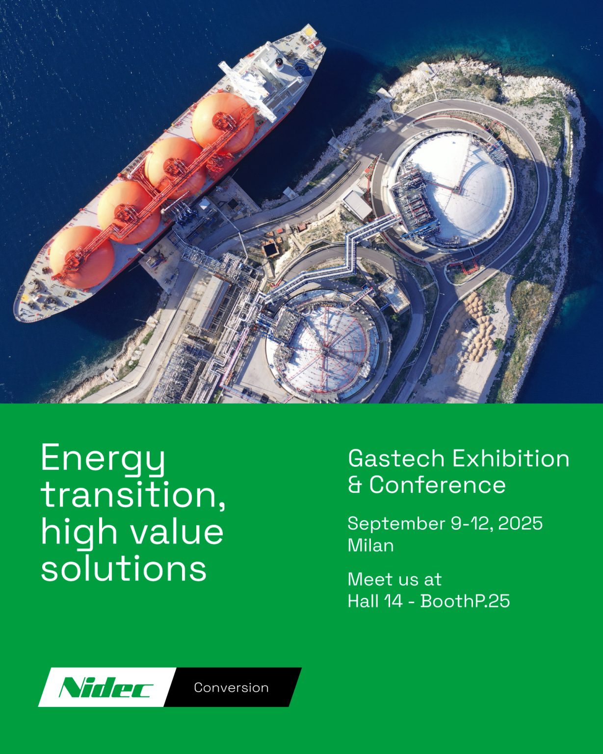 Nidec Conversion debutta a Gastech 2025 Il più importante evento ...